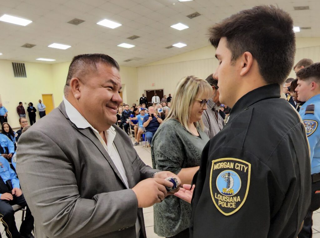 New Morgan City Police Officer Follows in His Father’s Footsteps – KQKI ...